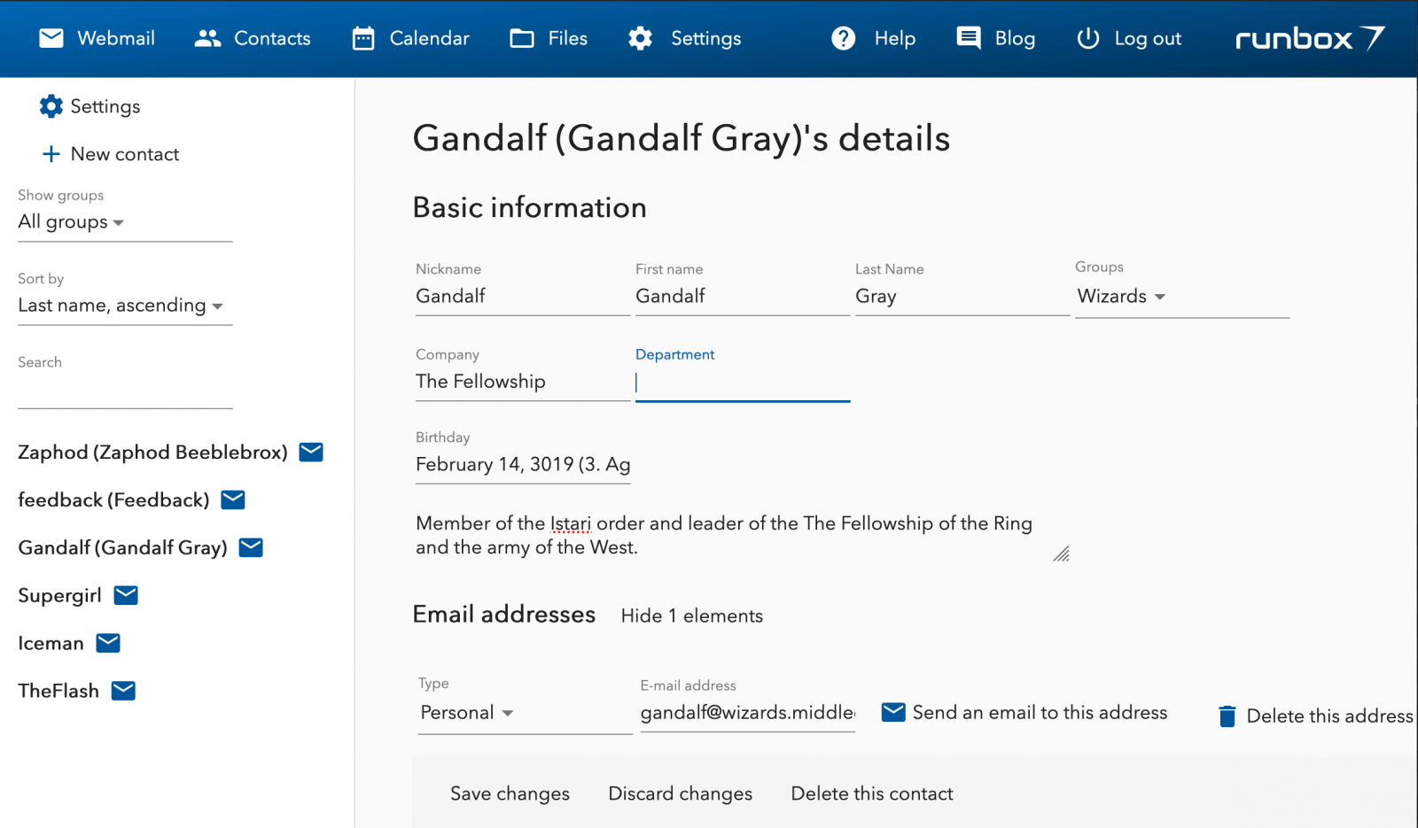 Introducing Runbox 7 Contacts - Runbox Blog